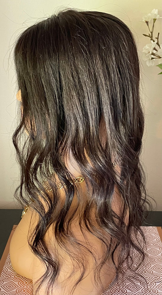 Full Volume Hair Topper - 16"-18" European Luxury Layered Full Volume ...