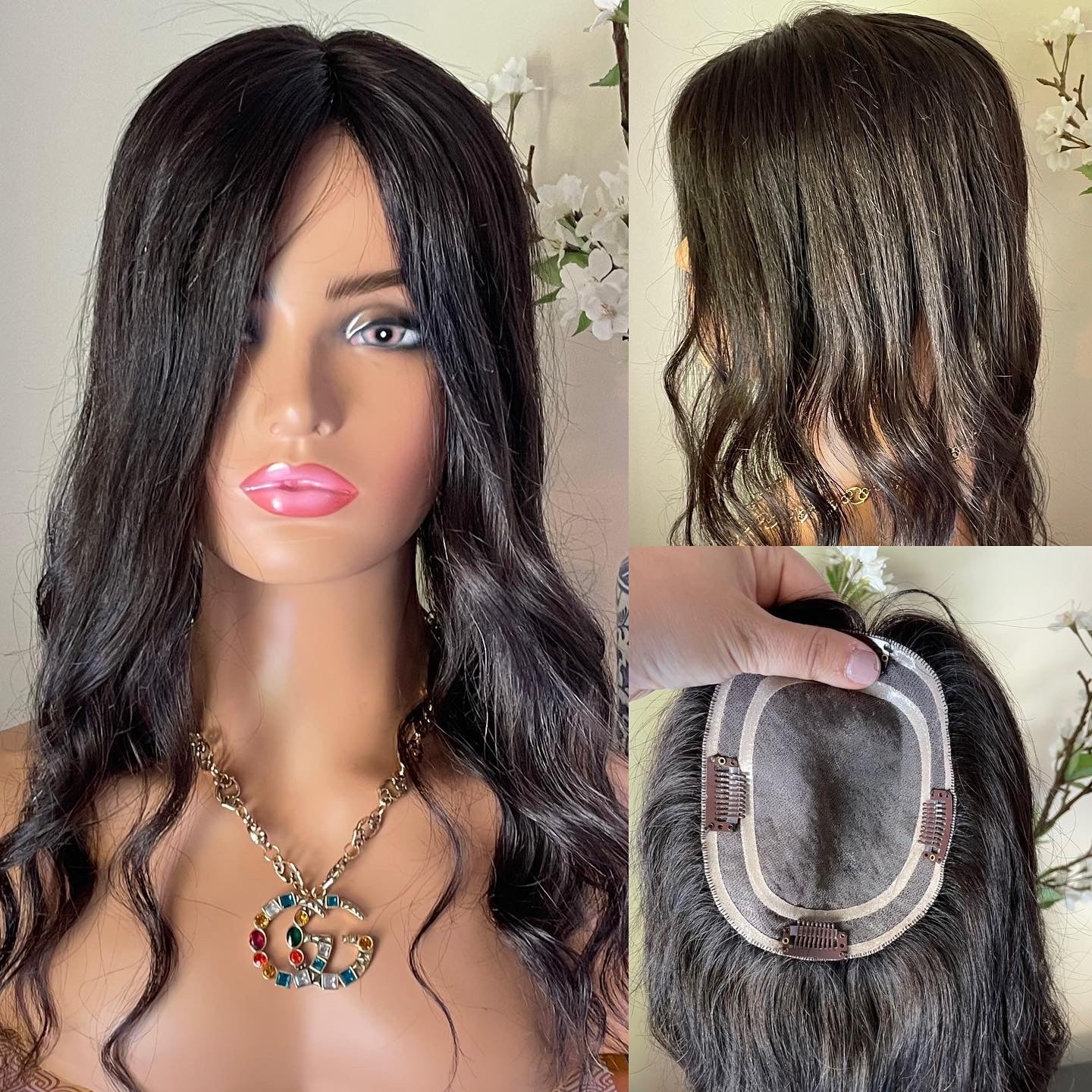 Full Volume Hair Topper - 16"-18" European Luxury Layered Full Volume ...